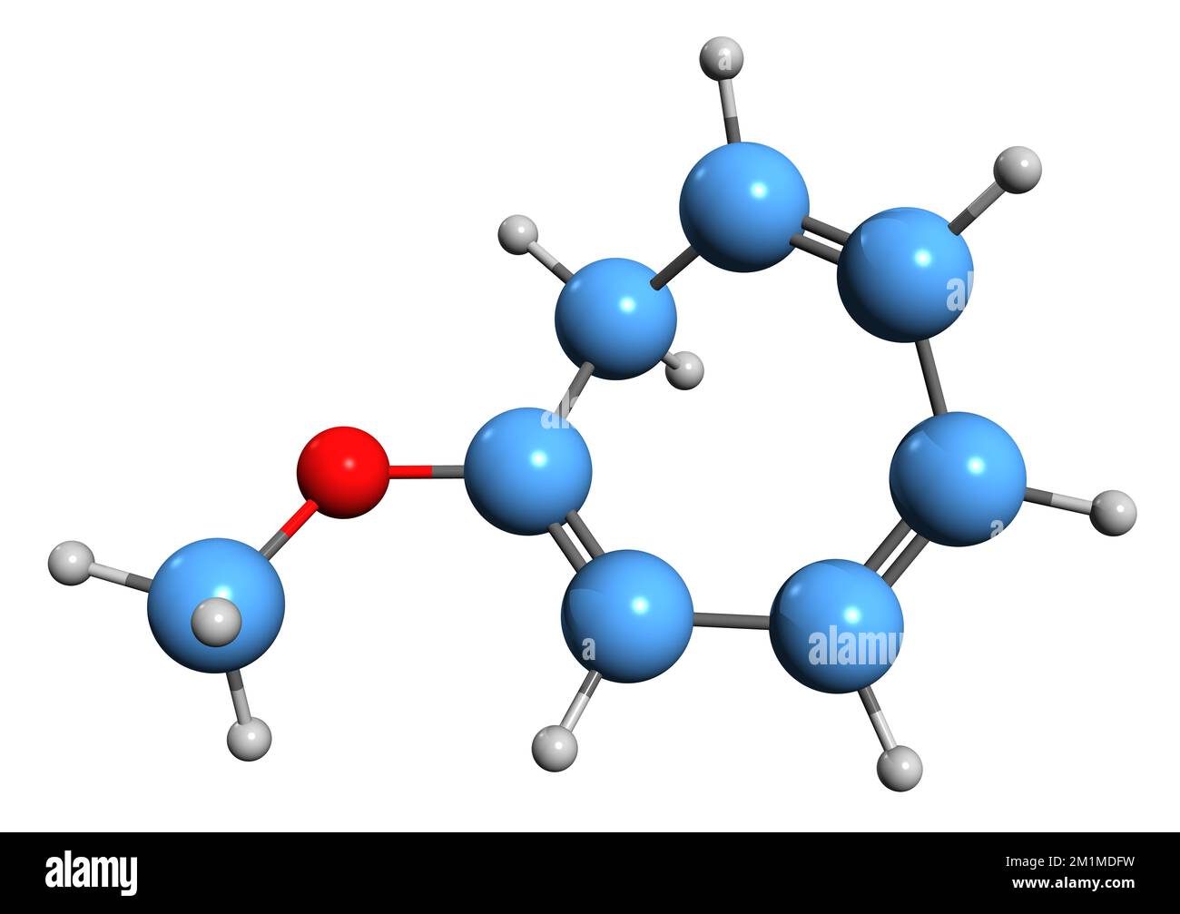 3D image of C-H skeletal formula - molecular chemical structure of ...