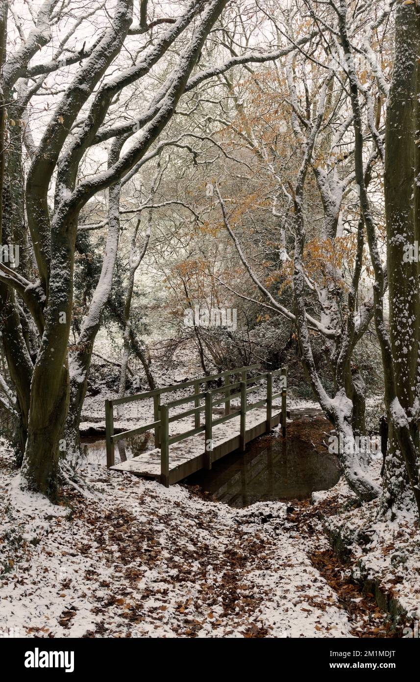 Snow in Haycombe Bath Stock Photo - Alamy