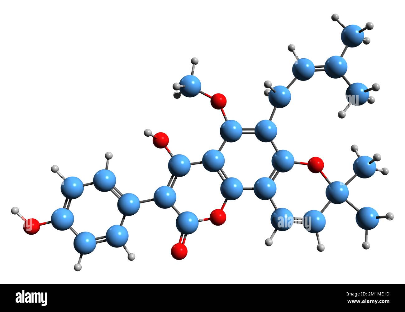 3D image of scandeline skeletal formula - molecular chemical structure ...