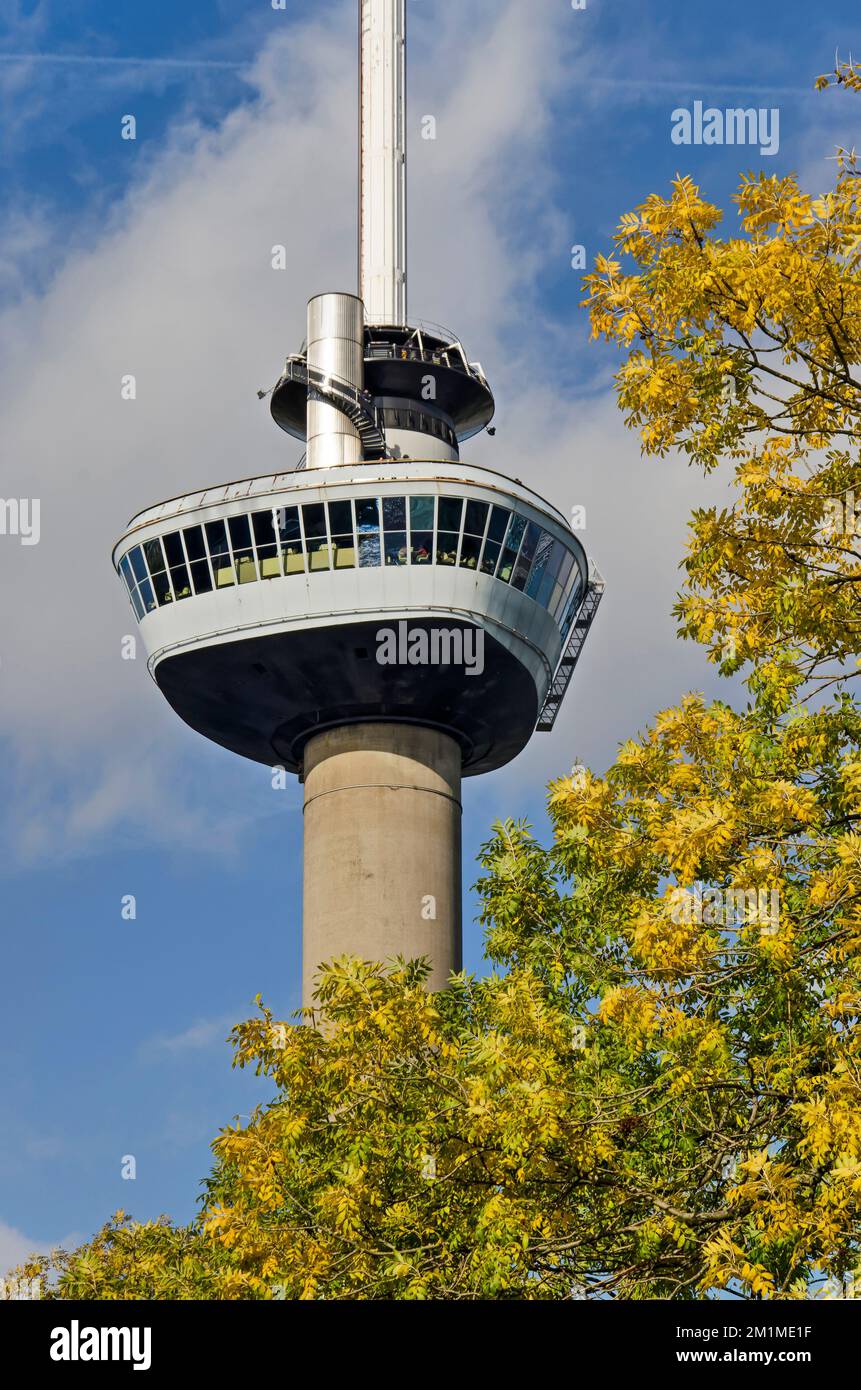 Rotterdam, The Netherlands, October 26, 2022: iconic observation tower ...