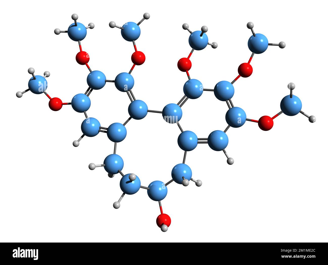 3D image of skizandrin skeletal formula - molecular chemical structure ...