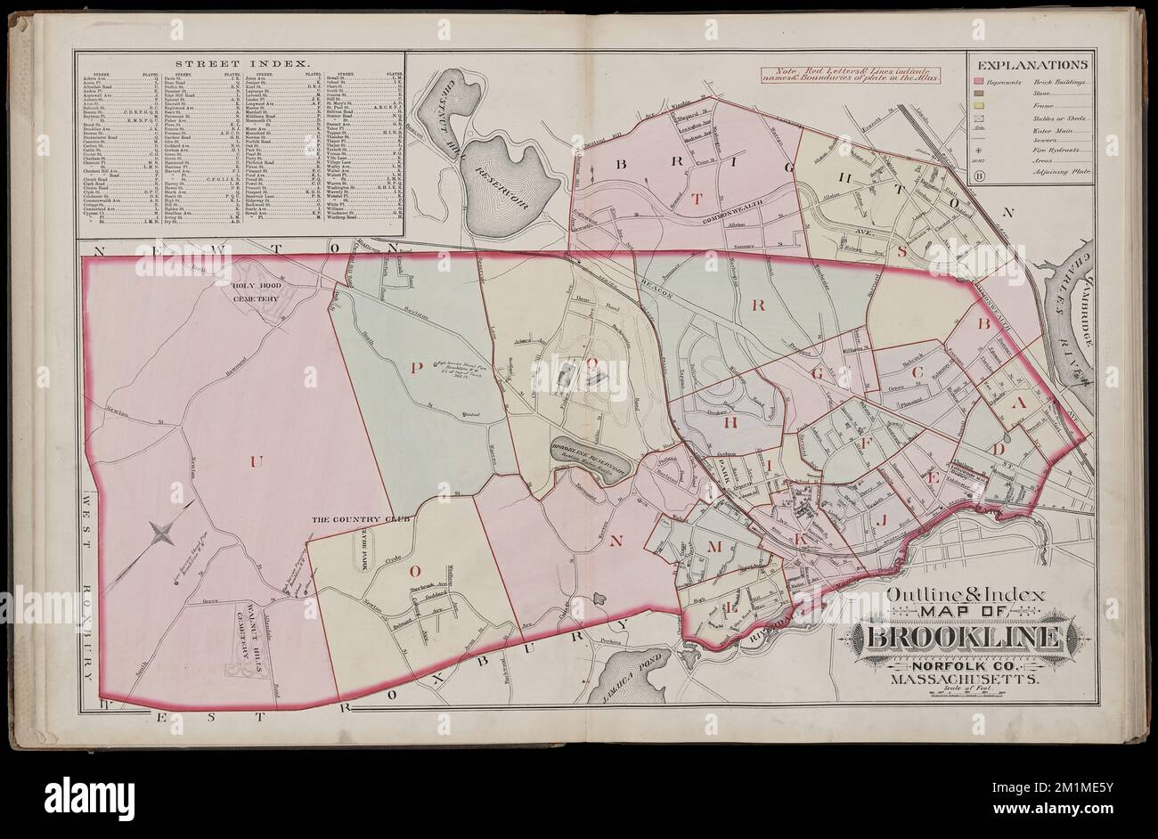 Atlas of the town of Brookline, Norfolk County, Massachusetts : from ...