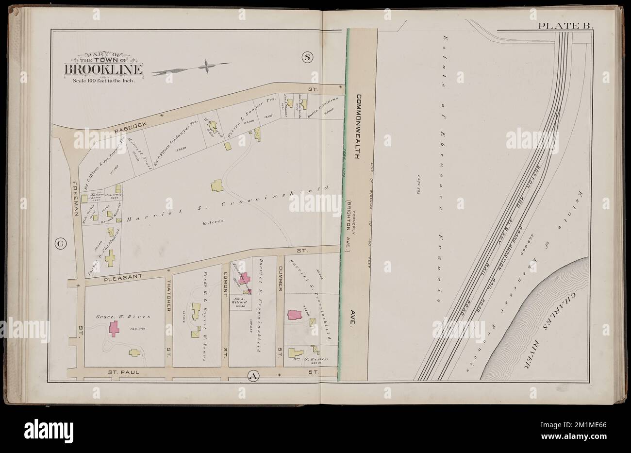 Atlas of the town of Brookline, Norfolk County, Massachusetts : from ...