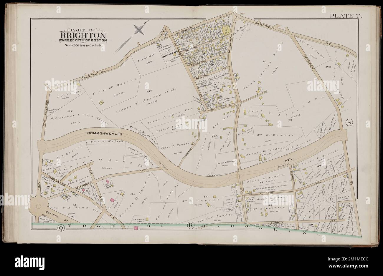 Atlas of the town of Brookline, Norfolk County, Massachusetts : from ...
