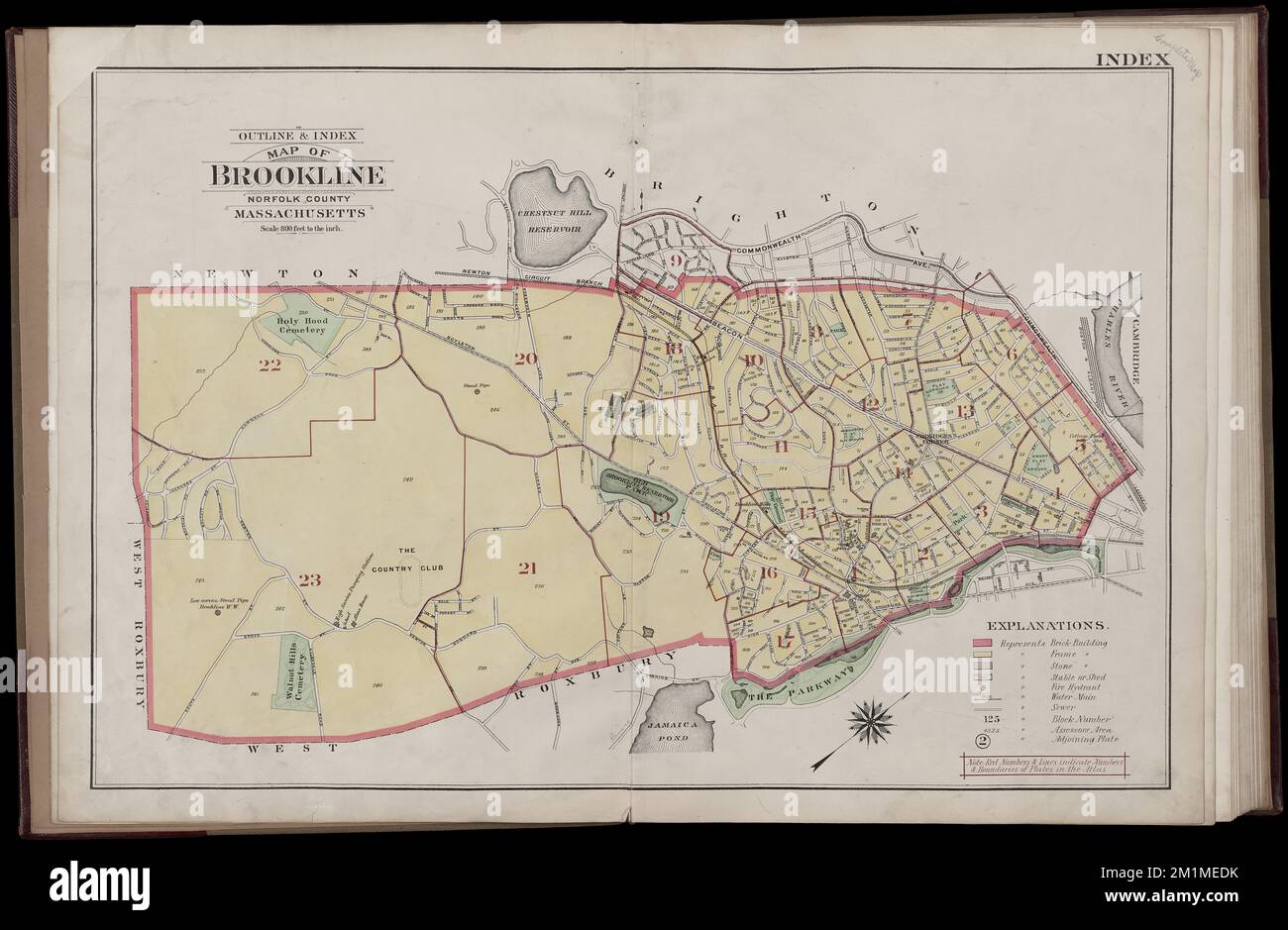 Atlas of the town of Brookline, Norfolk County, Massachusetts : from ...