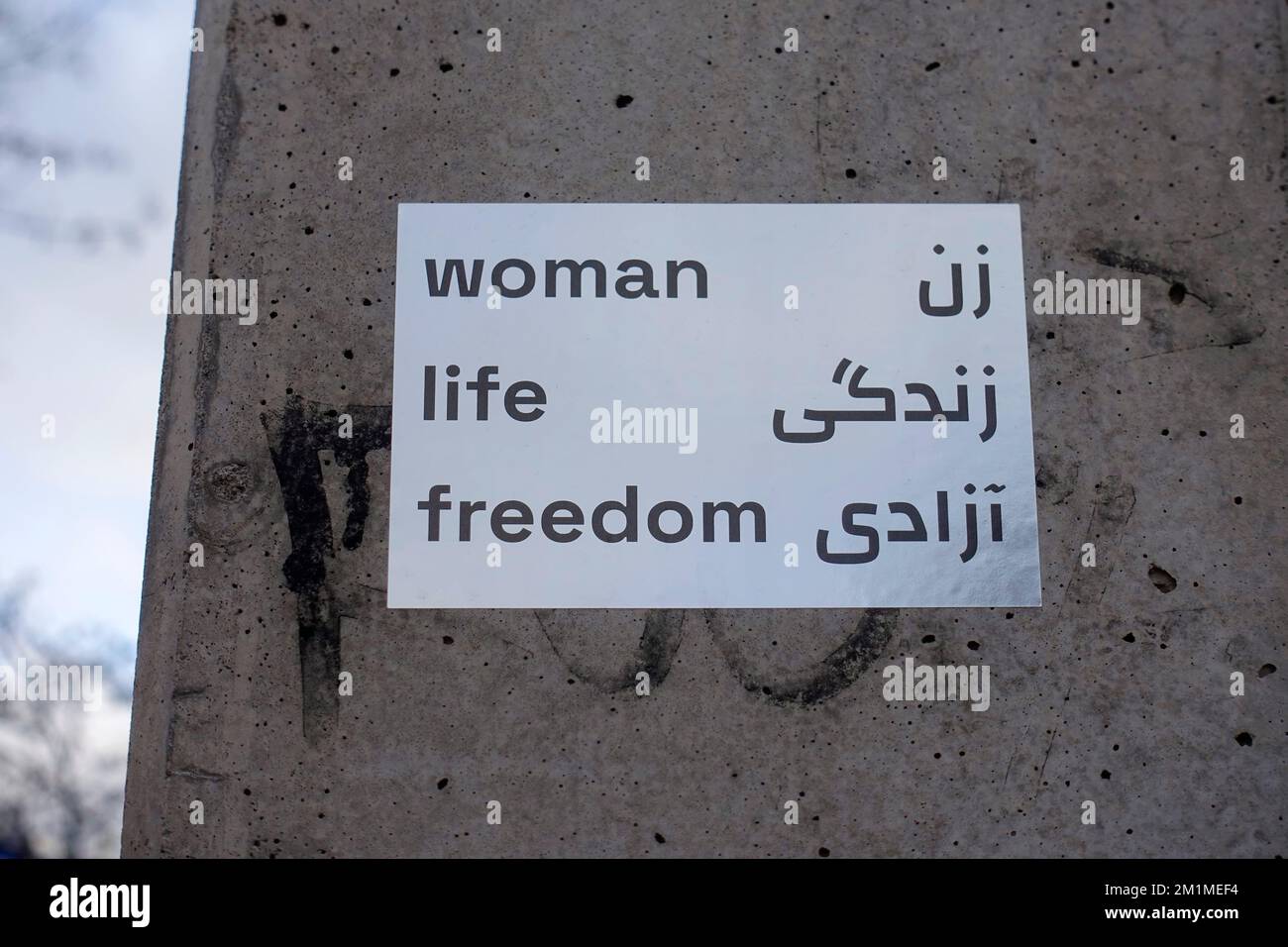 Sticker, Woman, Life, Freedom Stock Photo - Alamy