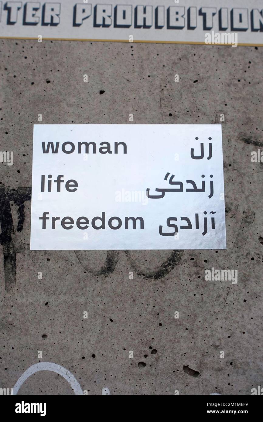 Sticker, Woman, Life, Freedom Stock Photo - Alamy