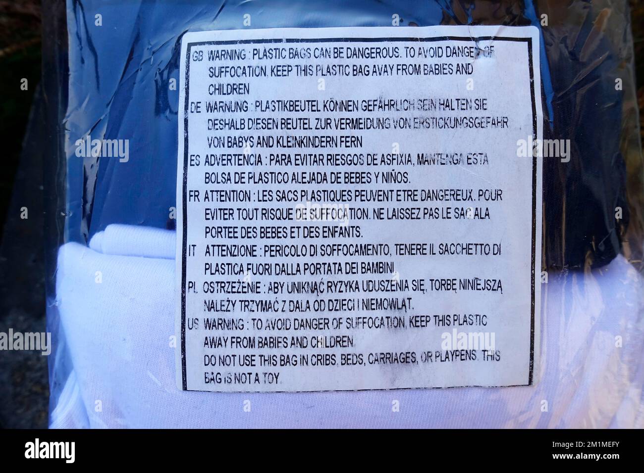 Warning, plastic bags can be dangerous, keep away from babies and ...