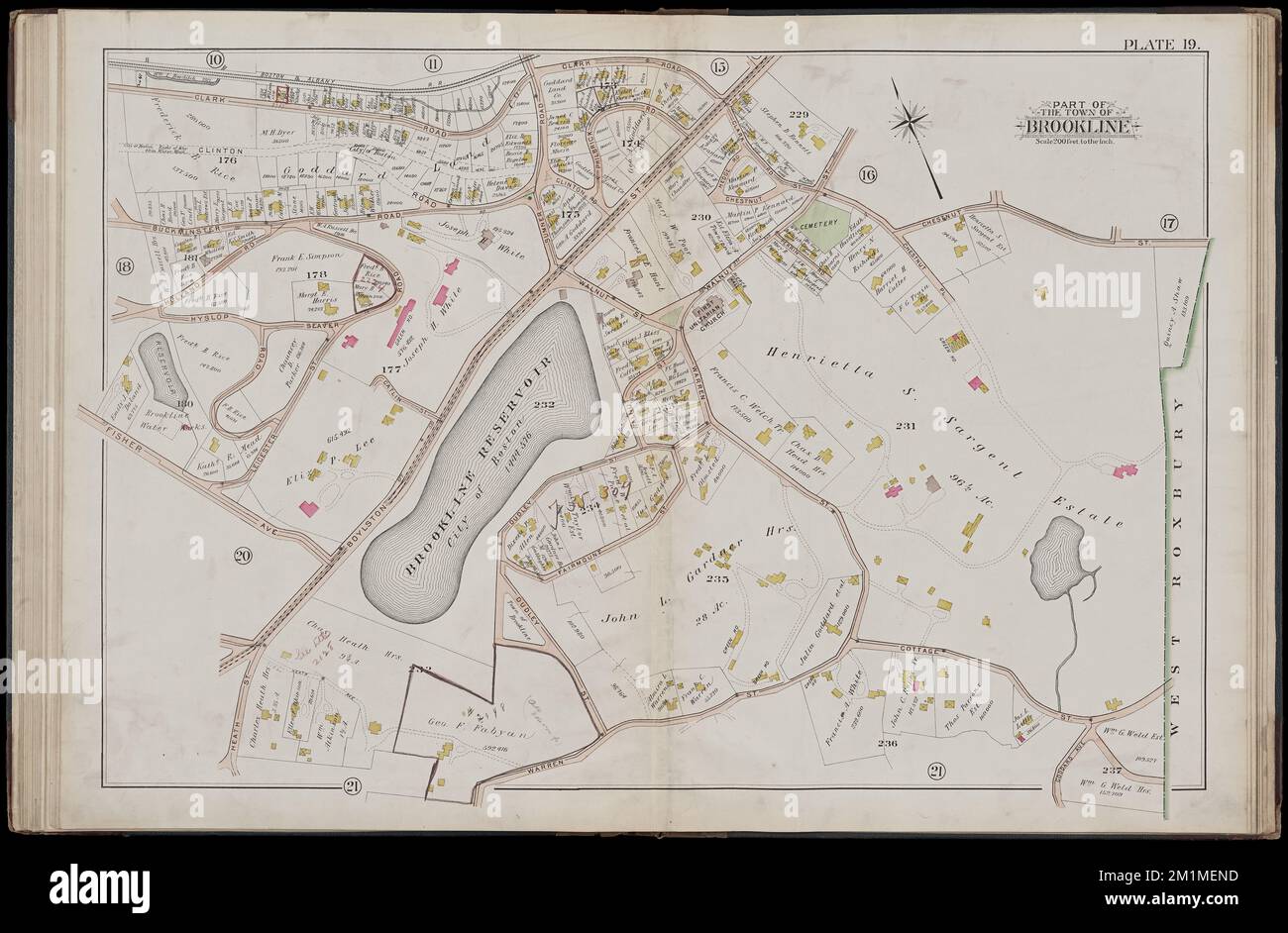 Atlas of the town of Brookline, Norfolk County, Massachusetts : from ...