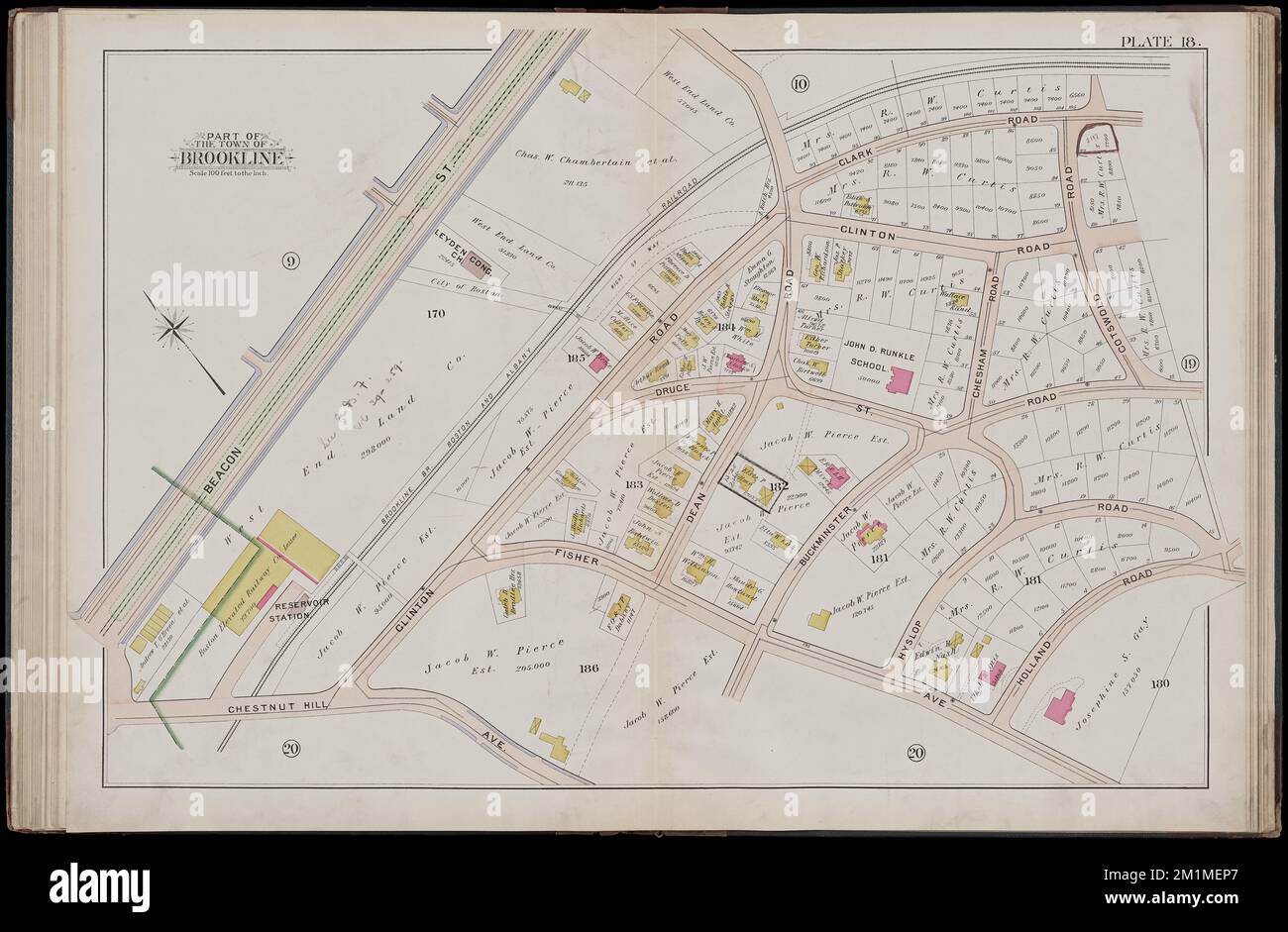 Atlas of the town of Brookline, Norfolk County, Massachusetts : from ...