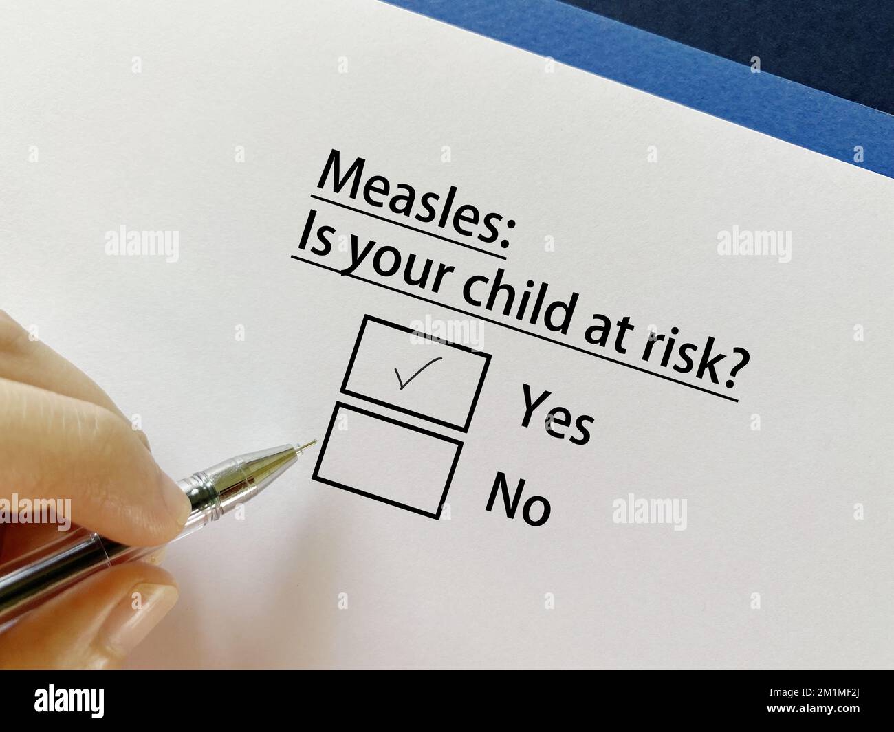 One is answering question about child infection. His child is at risk ...