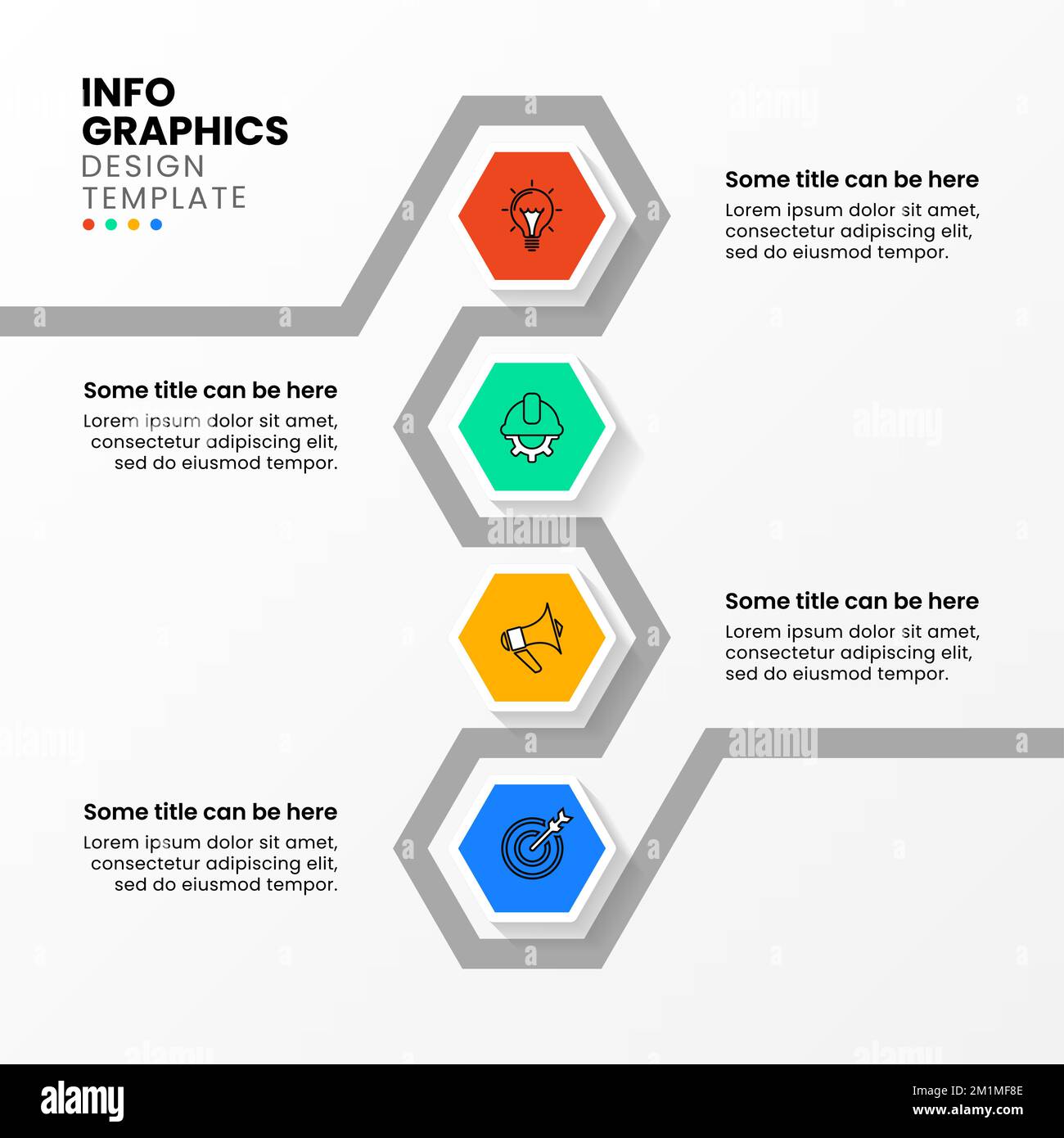 Infographic template with icons and 4 options or steps. Timeline. Can be used for workflow ...