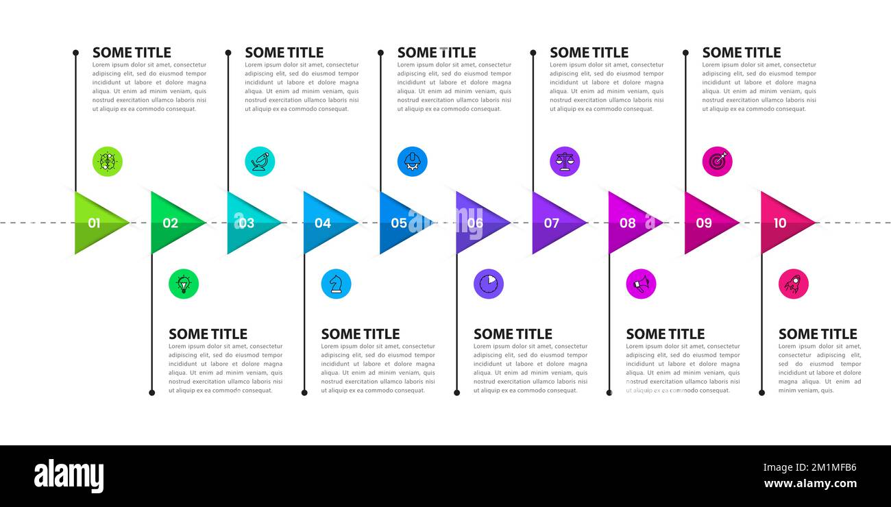 10 step flow chart hi-res stock photography and images - Alamy