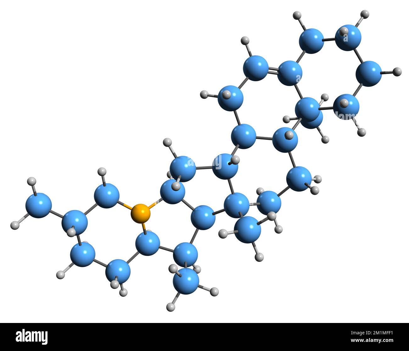 3D image of Solanidine skeletal formula - molecular chemical structure ...