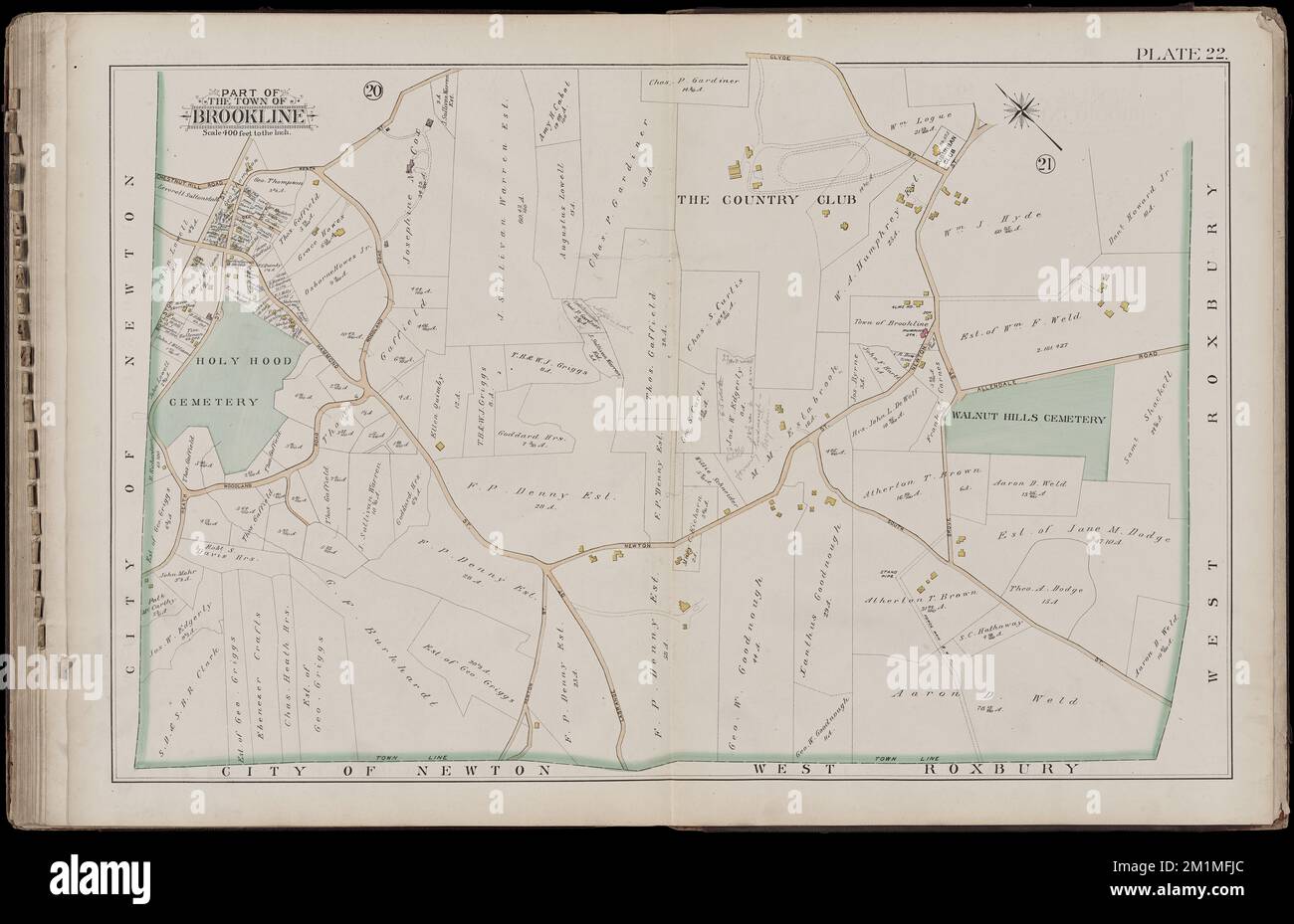 Atlas of the town of Brookline, Norfolk County, Massachusetts : from ...