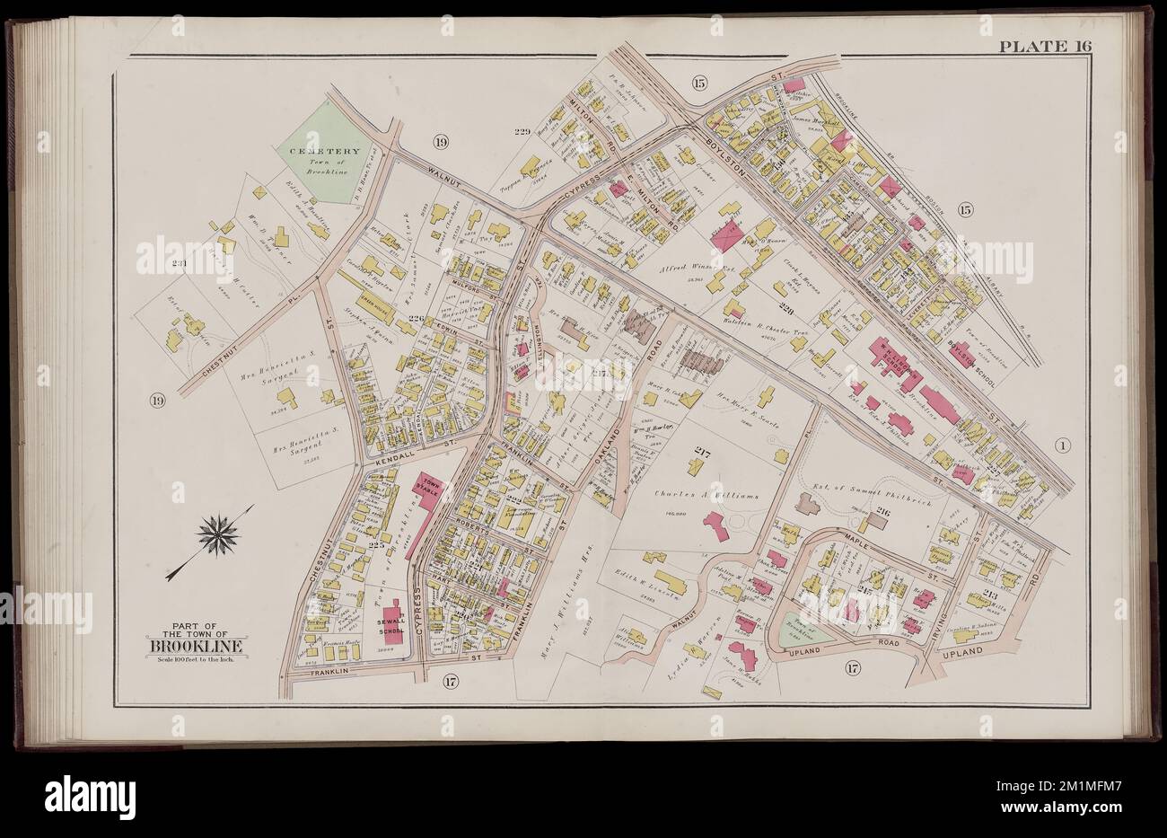 Atlas of the town of Brookline, Norfolk County, Massachusetts : from ...