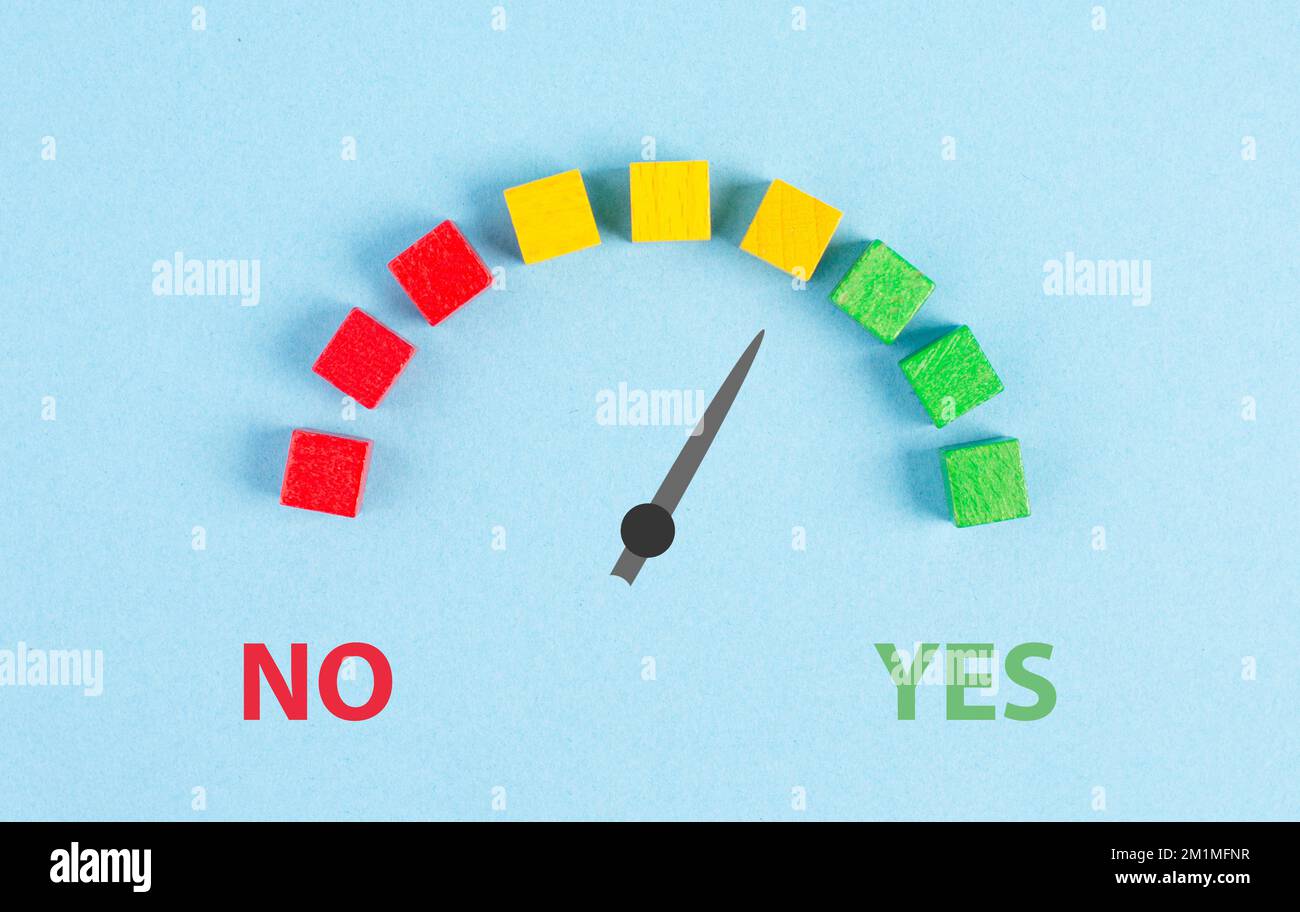 Yes and no loading bar, making a decision, asking questions, looking ...