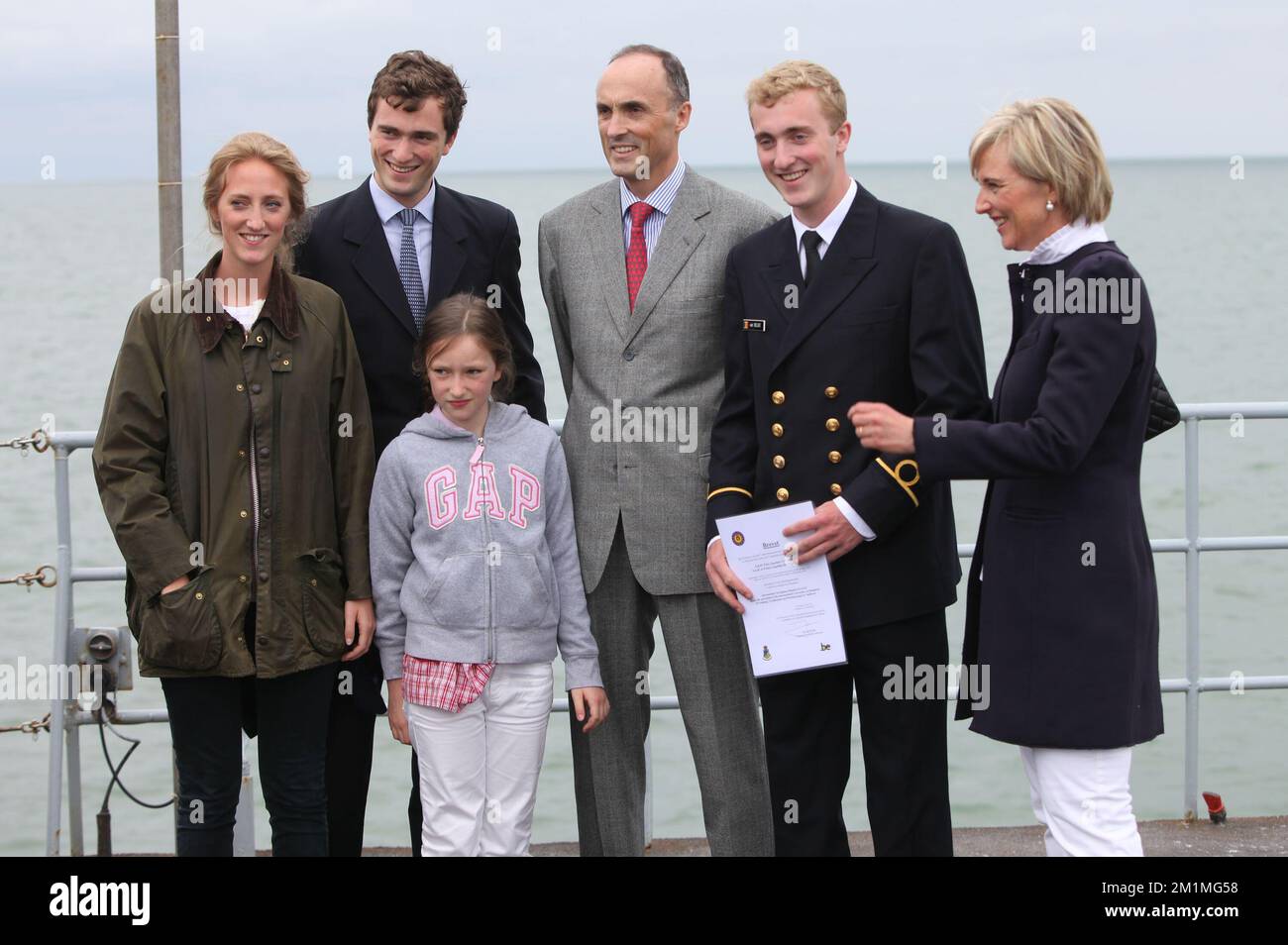 20110729 - ZEEBRUGGE, BELGIUM: (L-R) Princess Maria Laura, Prince ...