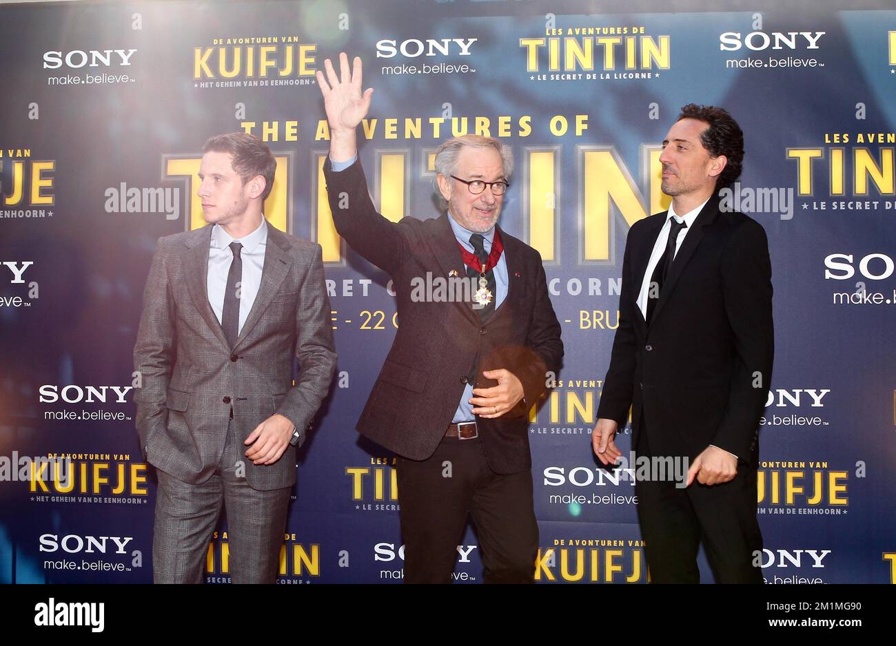 20111022 - BRUSSELS, BELGIUM: (L-R) Actor Jamie Bell, director Steven ...