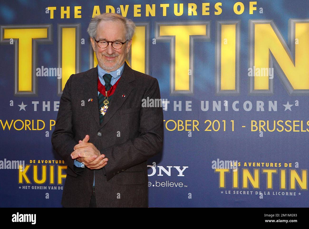 20111022 - BRUSSELS, BELGIUM: US director Steven Spielberg arrives for ...