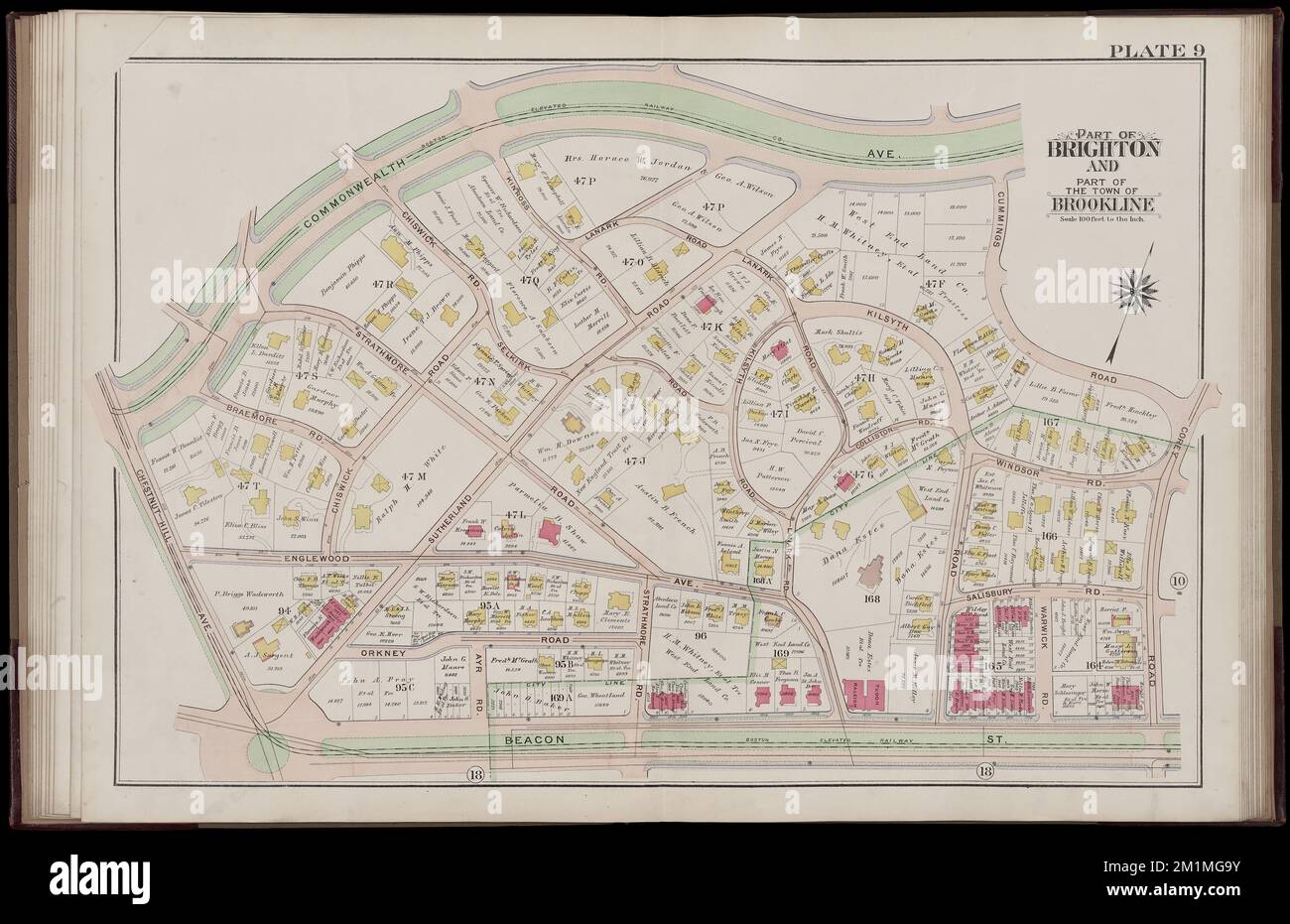 Atlas of the town of Brookline, Norfolk County, Massachusetts : from ...