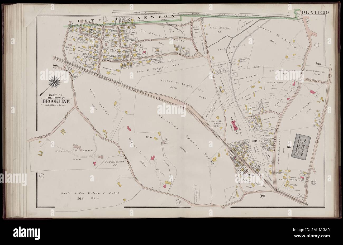 Atlas of the town of Brookline, Norfolk County, Massachusetts : from ...