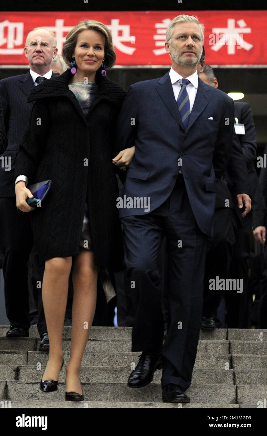 20111023 - BEIJING, CHINA: Princess Mathilde of Belgium and Crown ...