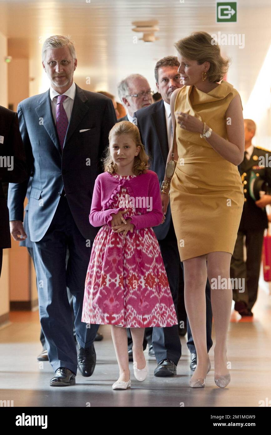 20110907 - GENT, BELGIUM: Crown Prince Philippe of Belgium, Princess ...