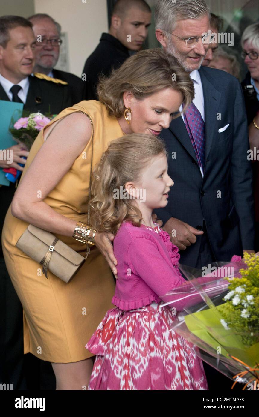 20110907 - GENT, BELGIUM: Princess Mathilde of Belgium, Princess ...