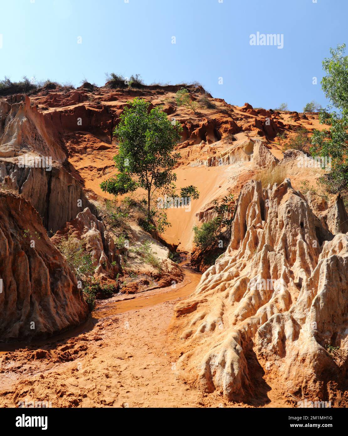 The beautiful cliffs in the desert of Mui Ne, Vietnam Stock Photo - Alamy