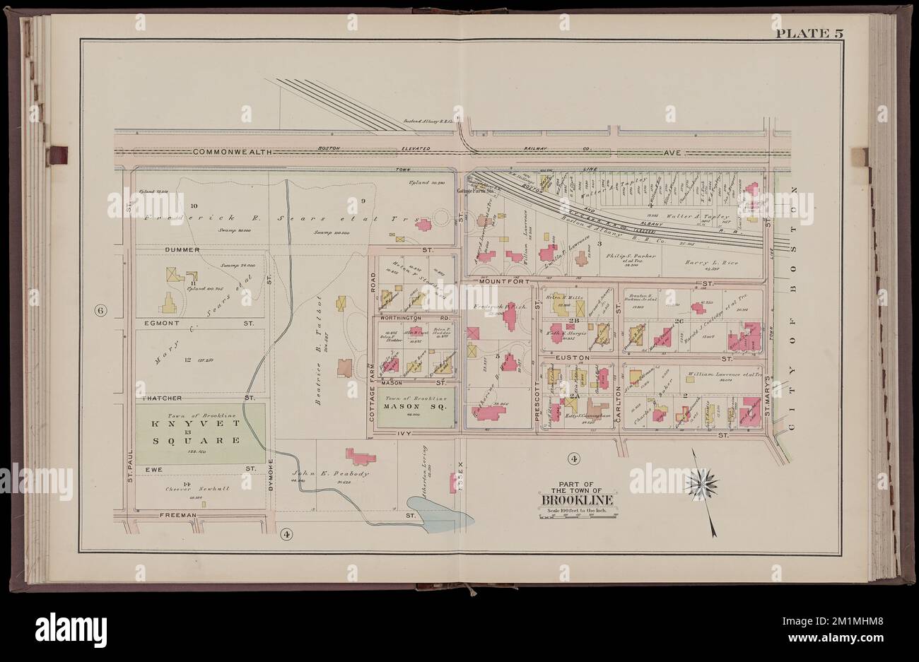 Atlas of the town of Brookline, Norfolk County, Massachusetts : from ...