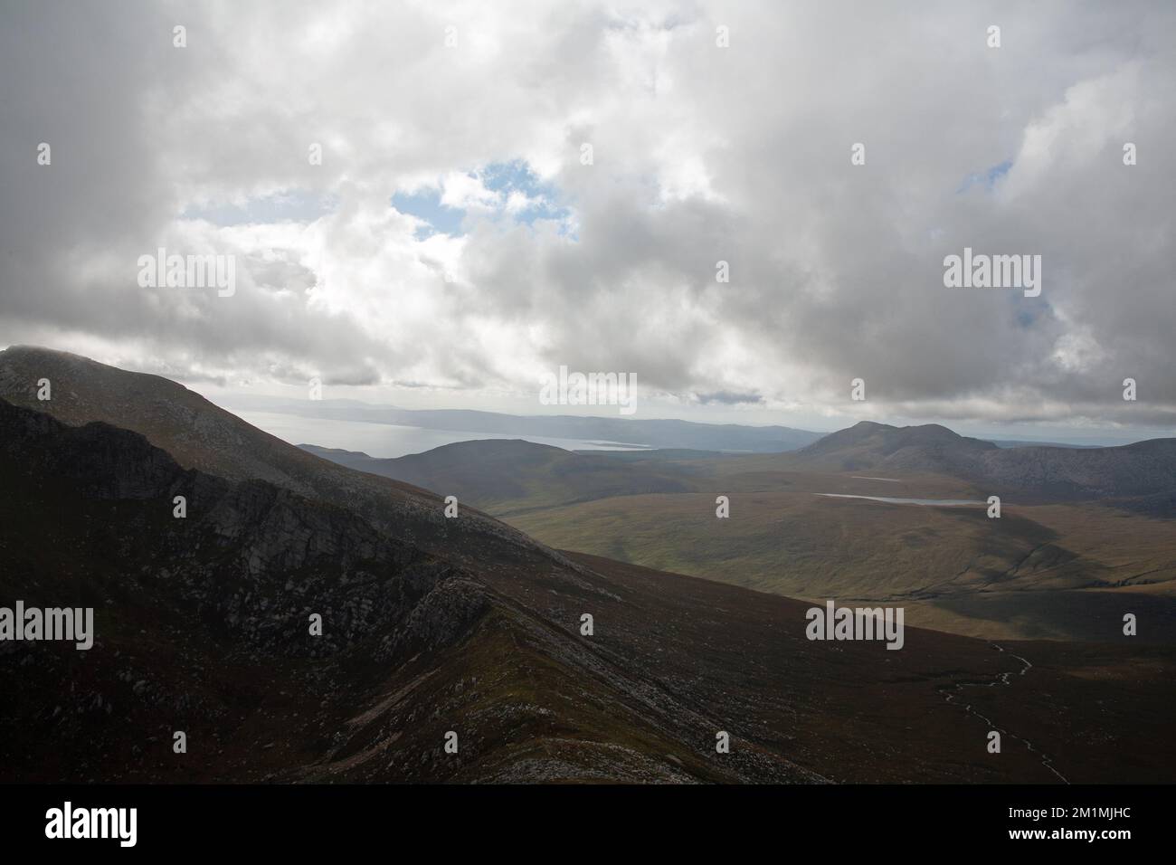 Glen Iorsa with views of Beinn Bharrain Beinn Bhreac and Mullach Buidhe ...