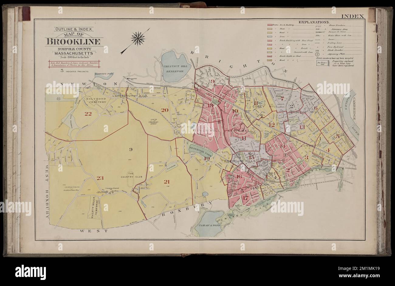 Atlas of the town of Brookline, Norfolk County, Massachusetts : from ...