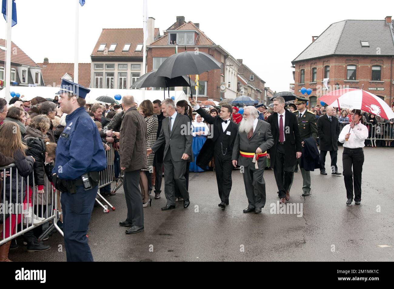 20120304 - RUPELMONDE, BELGIUM: Princess Mathilde of Belgium, Crown ...