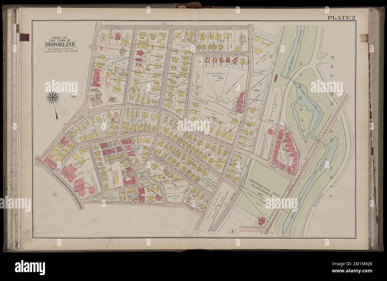 Atlas of the town of Brookline, Norfolk County, Massachusetts : from ...