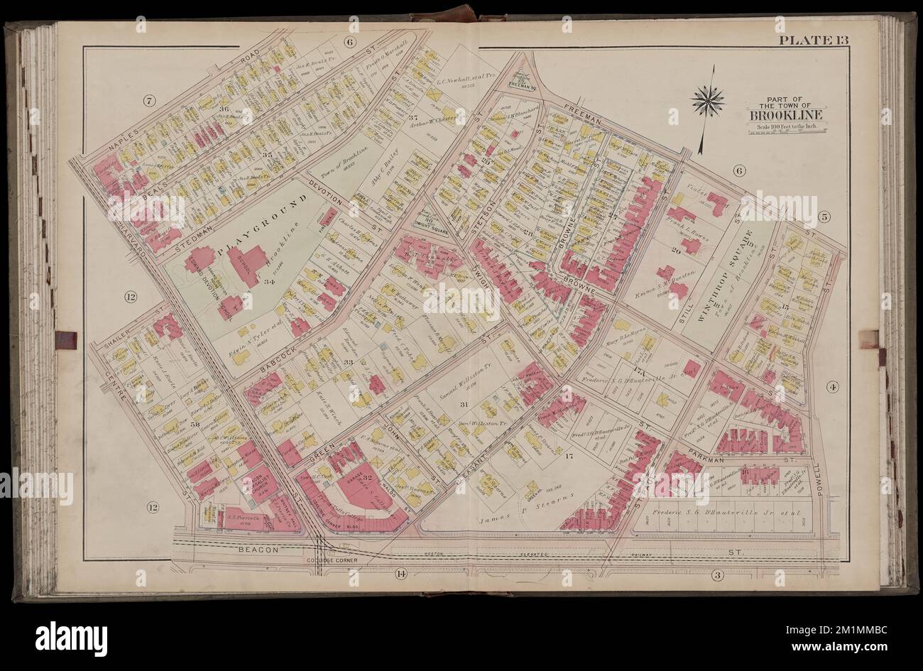 Atlas of the town of Brookline, Norfolk County, Massachusetts : from ...