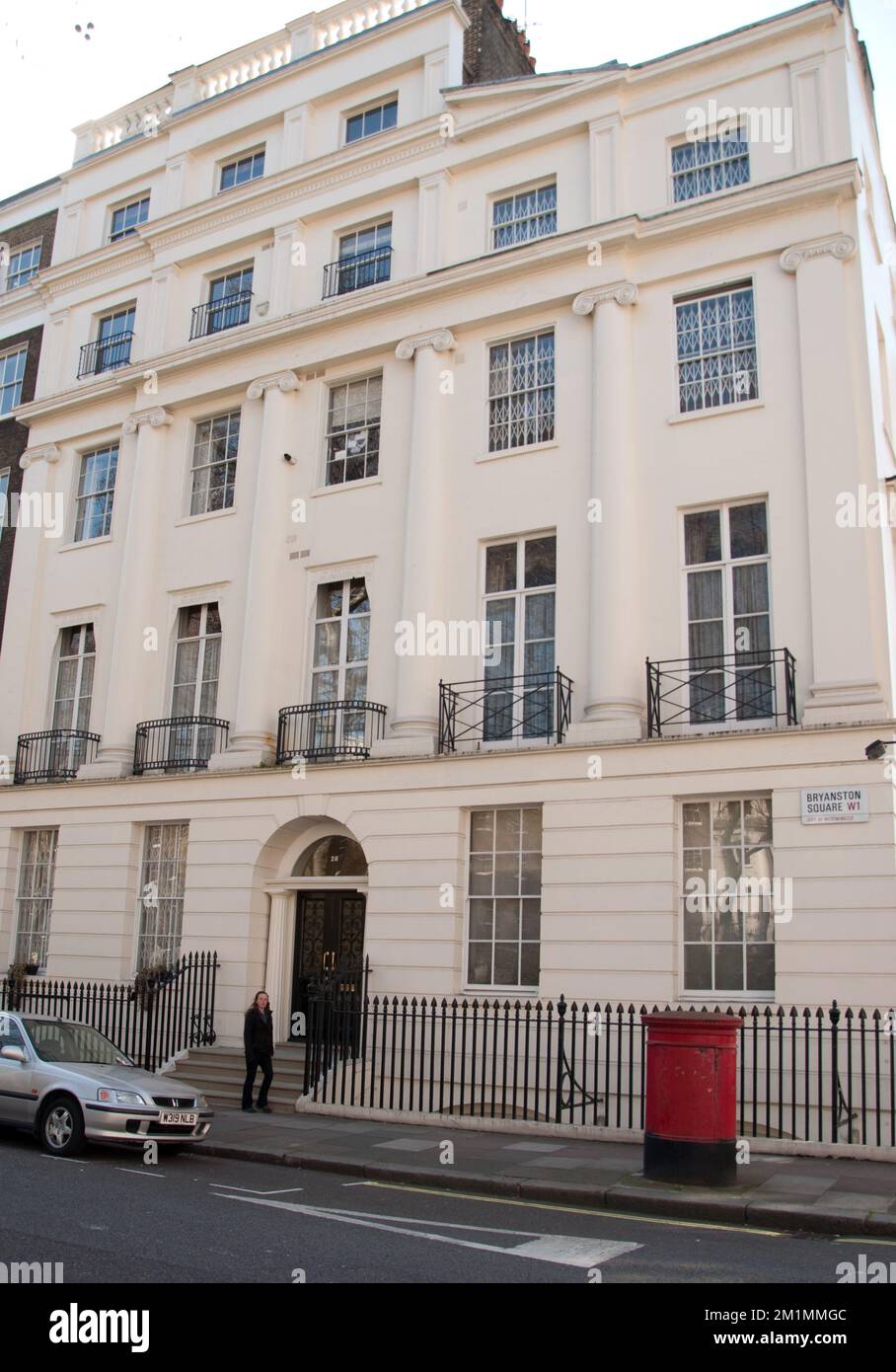 Typical building, Bryanston Square, Marylebone, London, UK. Marylebone ...