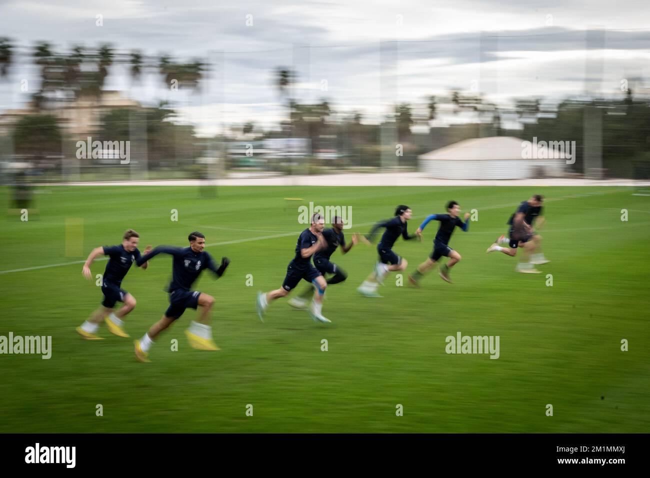 Gent's players pictured during a training session at the winter ...