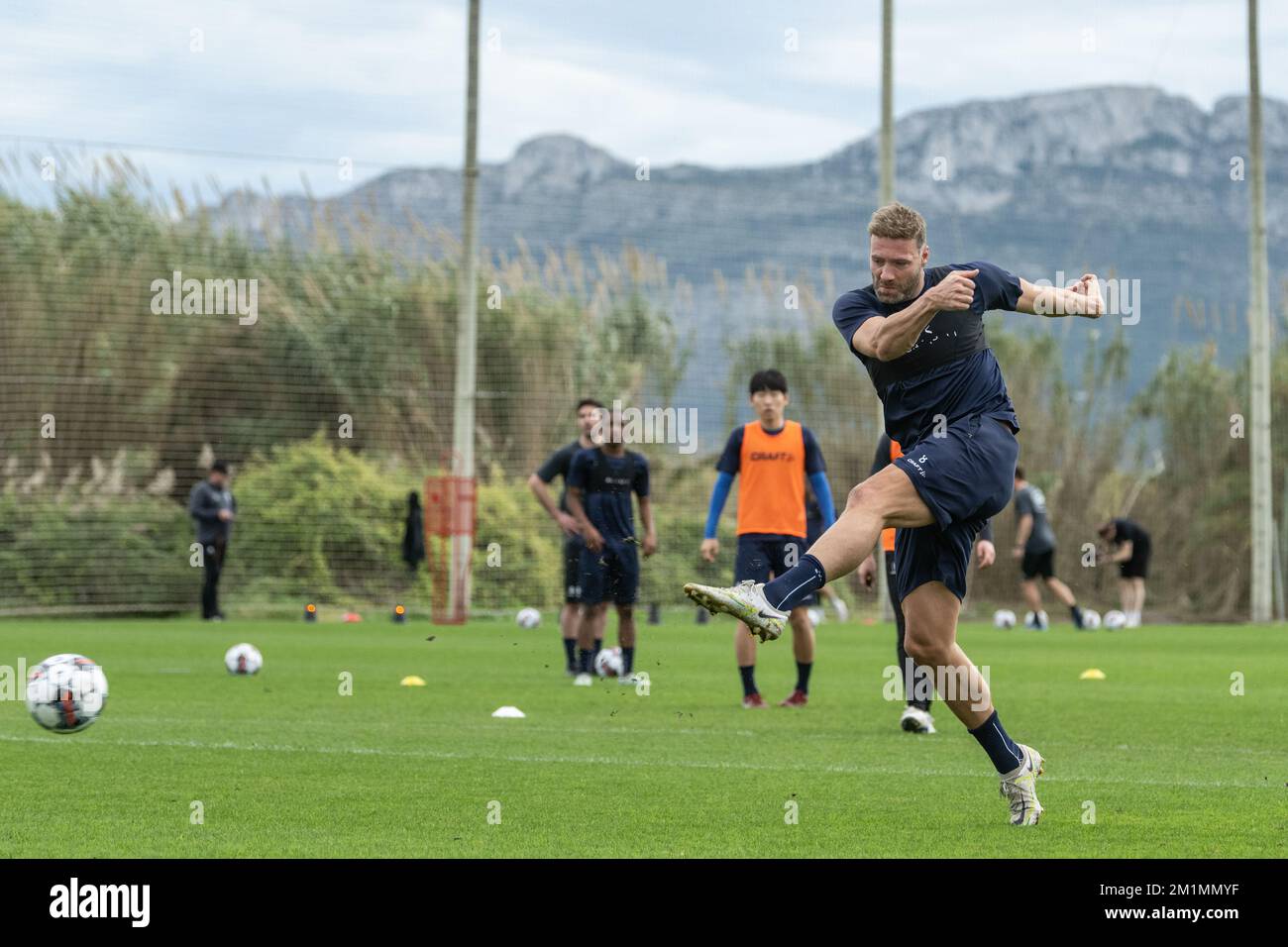 Gent's player pictured during a training session at the winter training ...