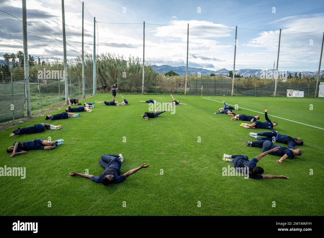 Gent's player pictured during a training session at the winter training ...