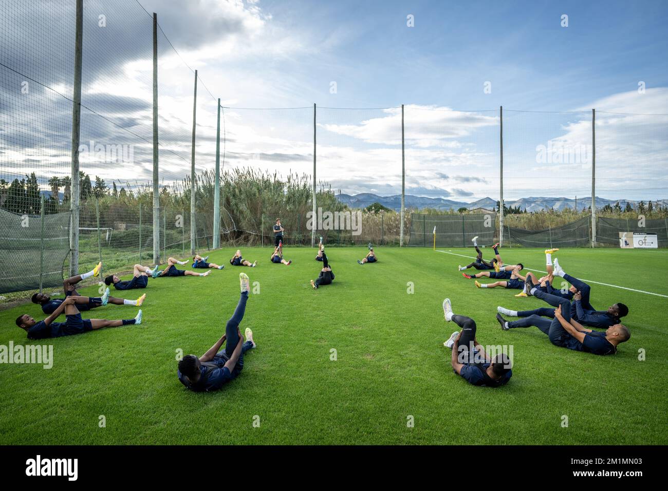 Gent's player pictured during a training session at the winter training ...