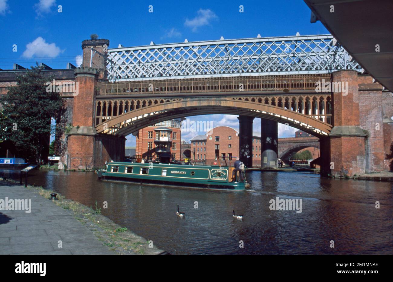 Castlefield Canal Basin Manchester England Stock Photo - Alamy