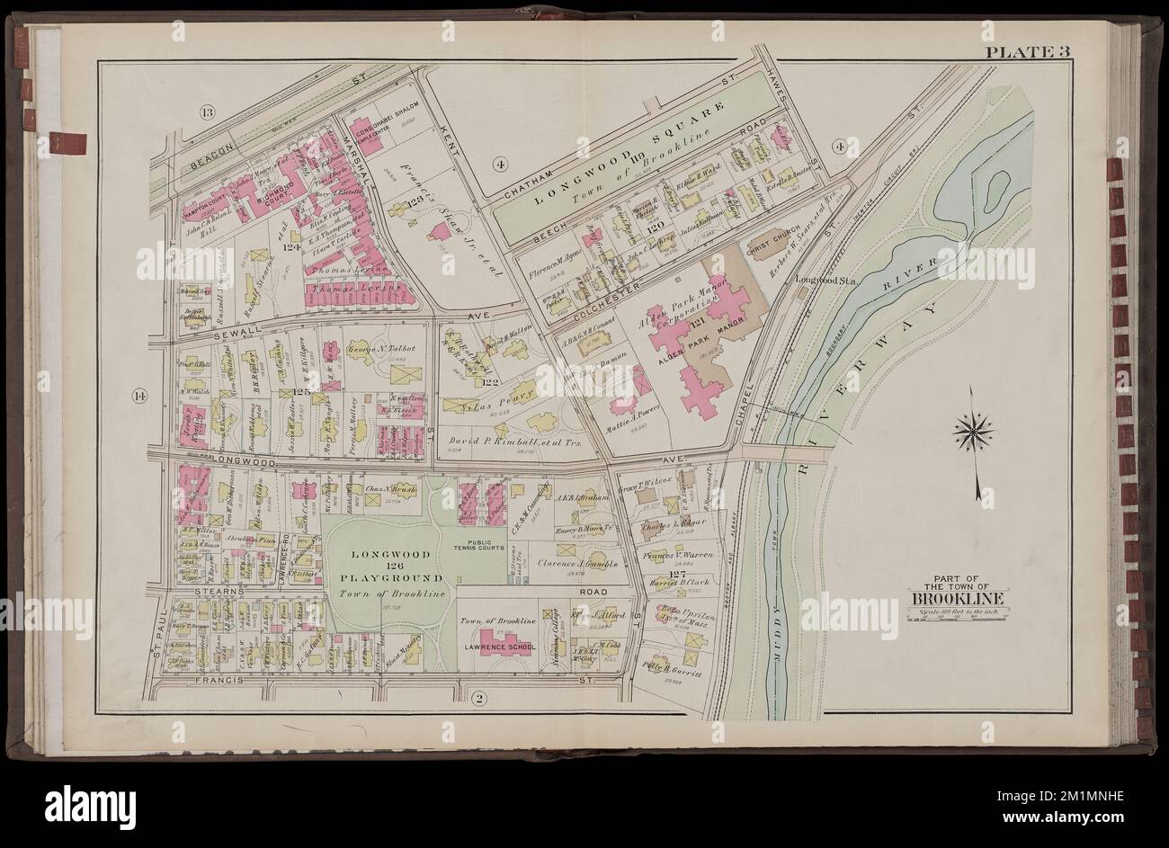 Atlas of the town of Brookline, Norfolk County, Massachusetts : from ...