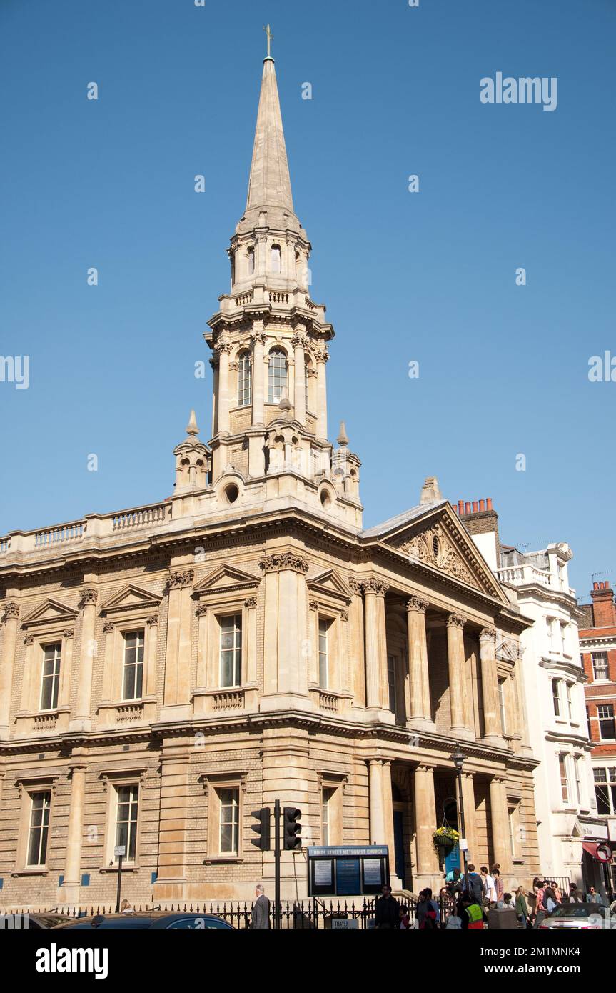 Hinde Street Methodist Church, Marylebone, London, UK Stock Photo - Alamy
