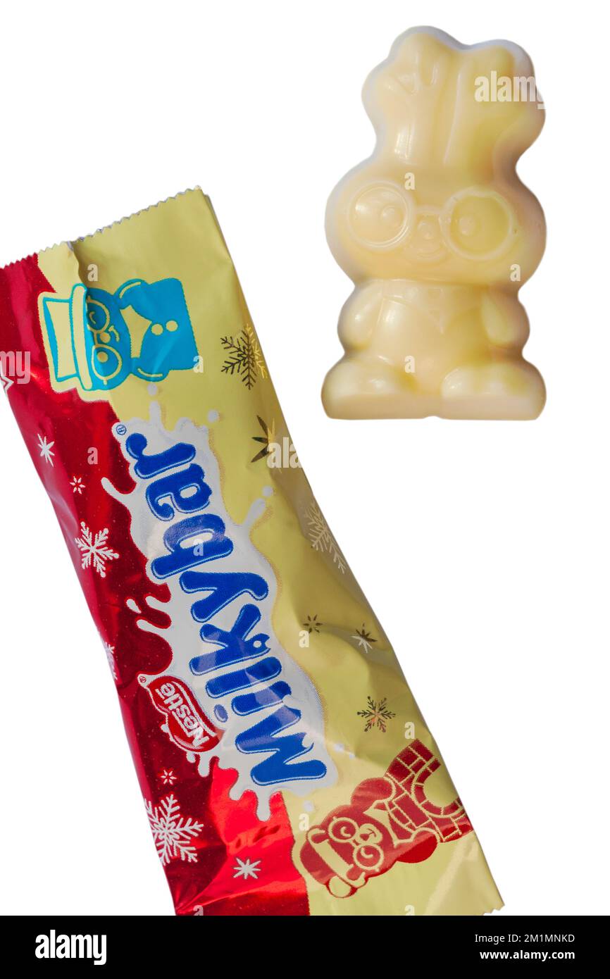 Nestle Milky Bar MilkyBar Festive Friends opened to show contents set ...
