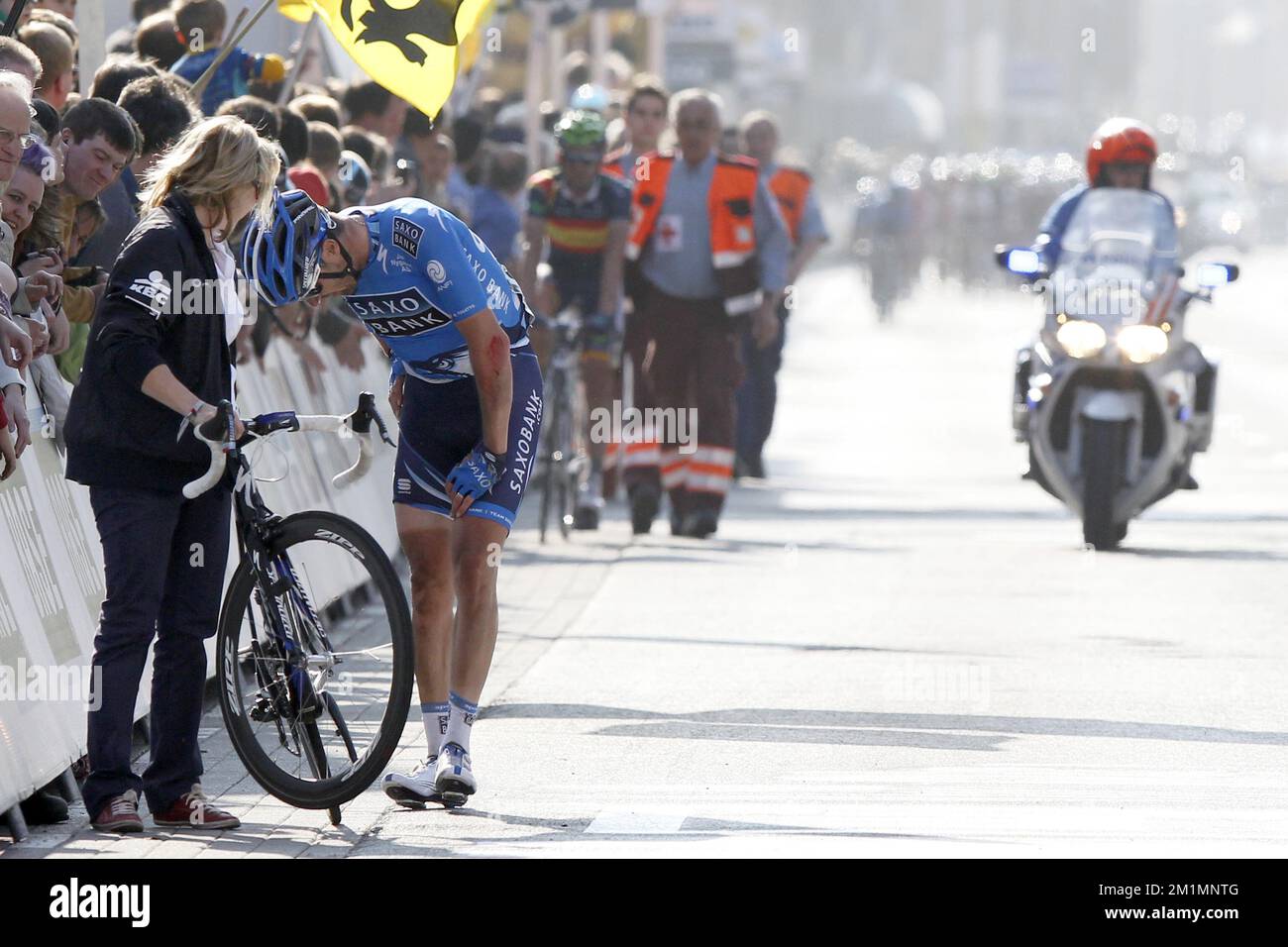 20120325 - WEVELGEM, BELGIUM: Danish Michael Morkov of Saxo Bank ...