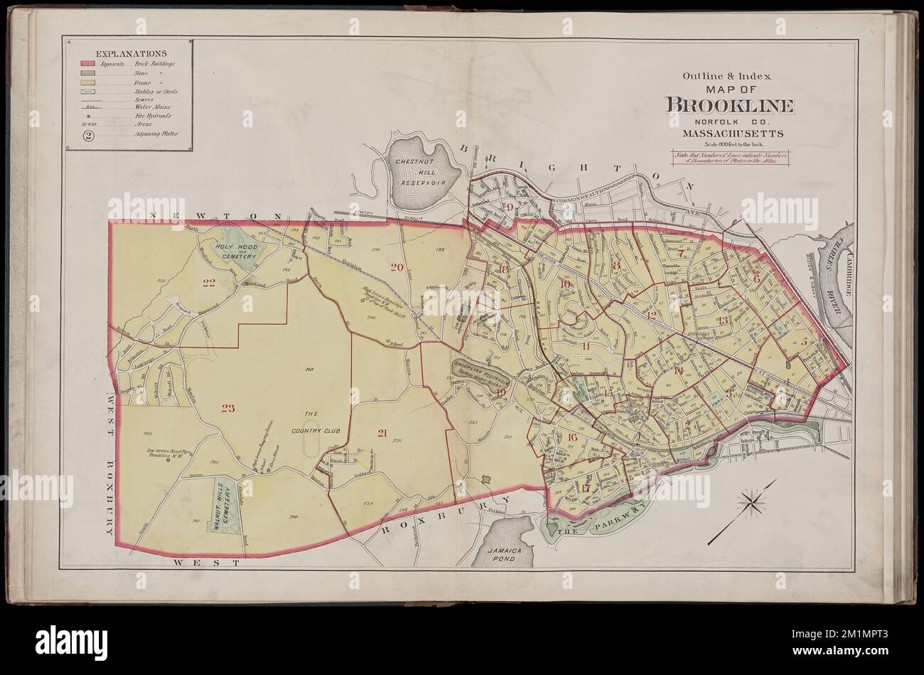 Atlas of the town of Brookline, Norfolk County, Massachusetts : from ...