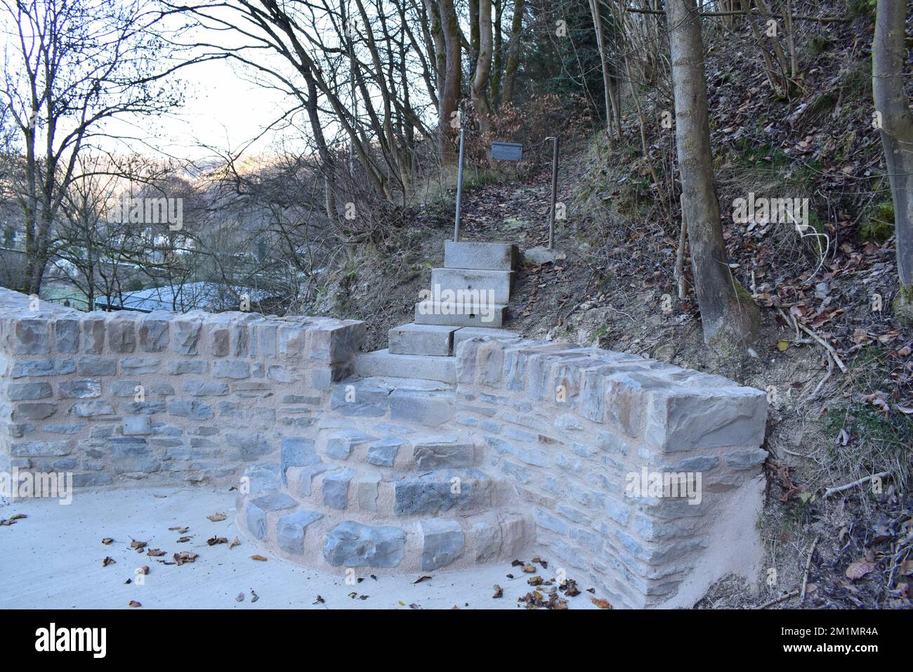 new stairs to an old path Stock Photo - Alamy