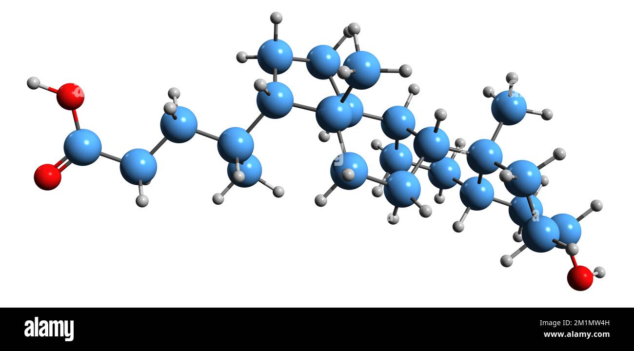 3D image of Stigmasterol skeletal formula - molecular chemical ...