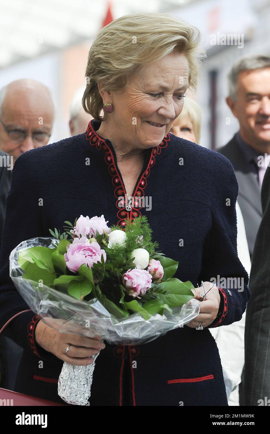 20120614 - LIEGE, BELGIUM: Queen Paola of Belgium pictured at the ...